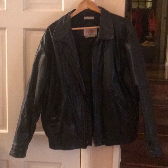 midwest | Jackets & Coats | Mens Black Leather Jacket | Poshmark